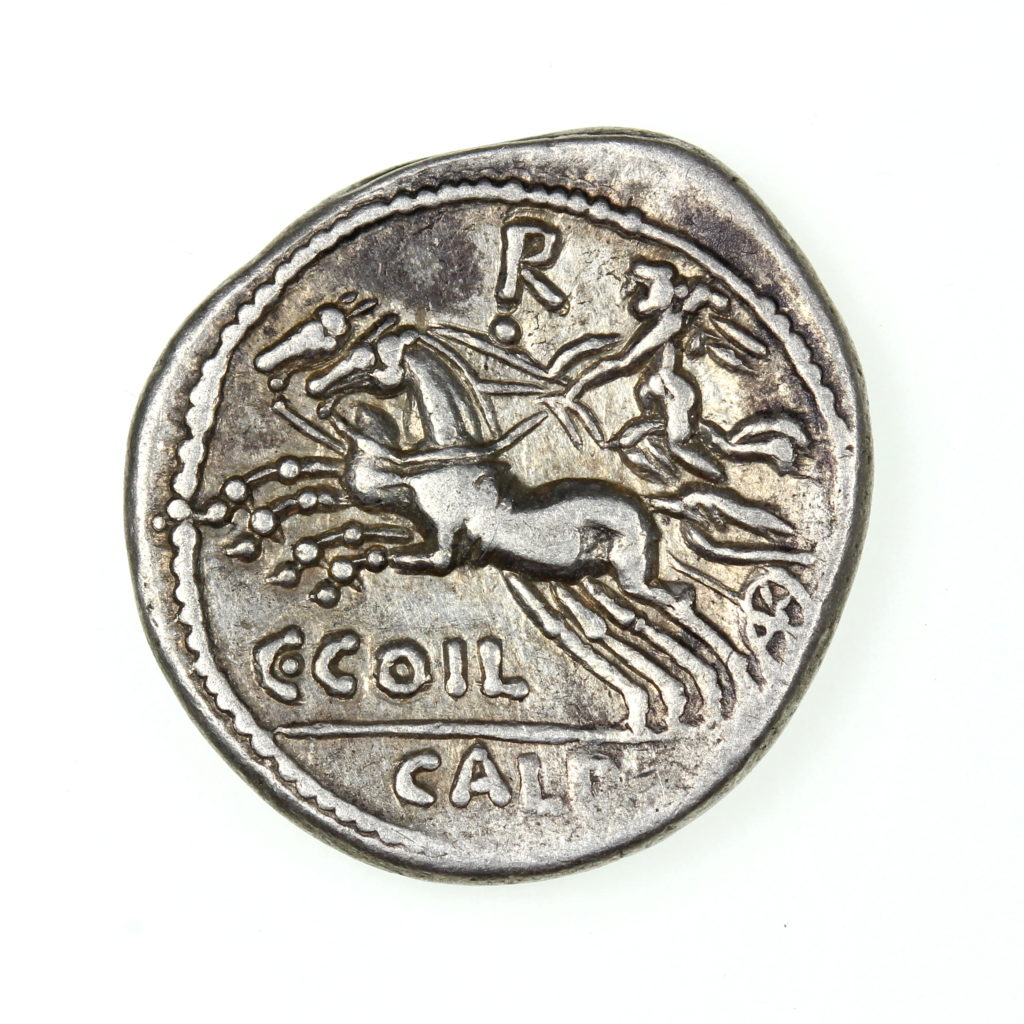 Roman Republic C. Coelius Caldus Silver Denarius 104BC - Silbury Coins ...