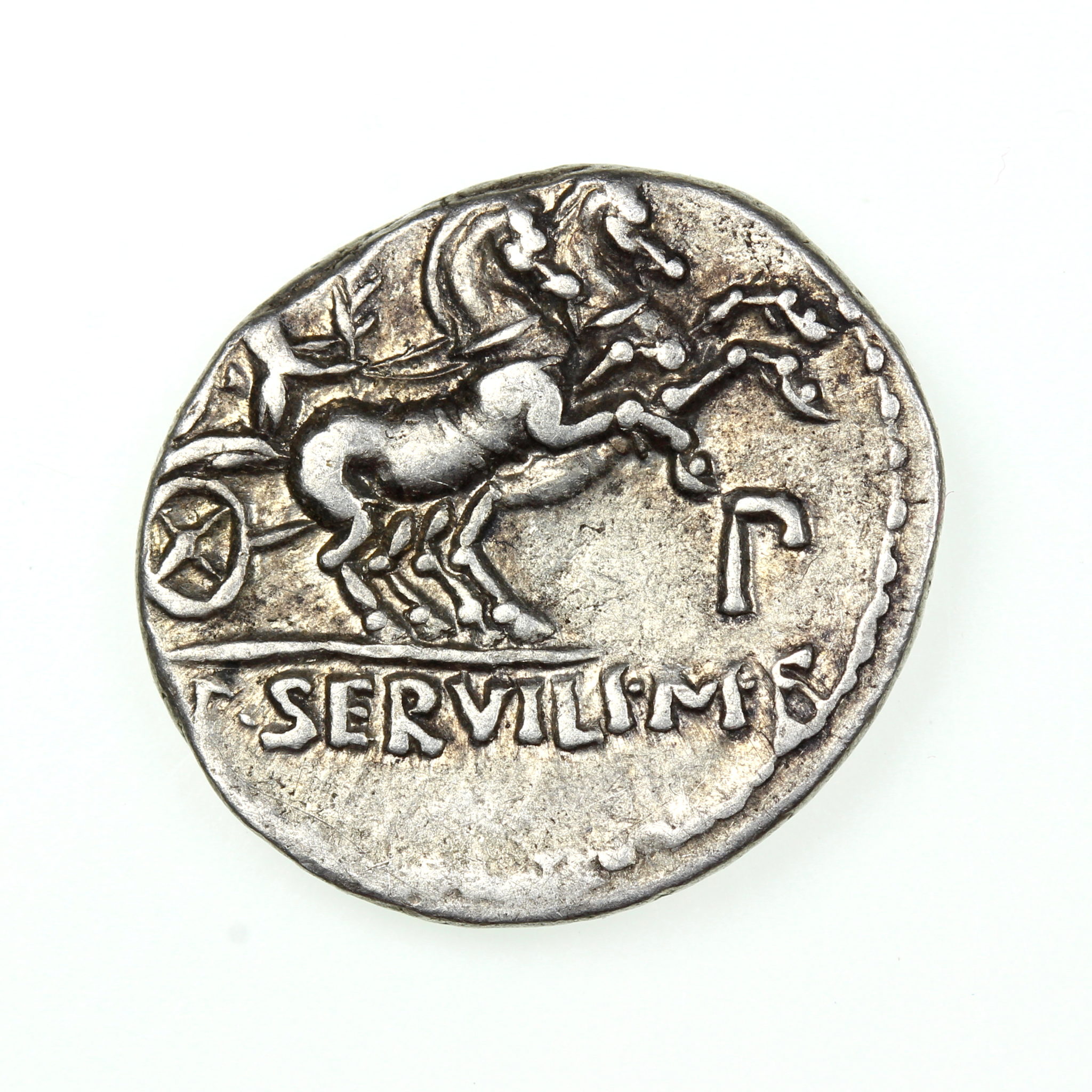 Roman Republic P. Servilius M.f.Rullus Silver Denarius 100BC - Silbury ...
