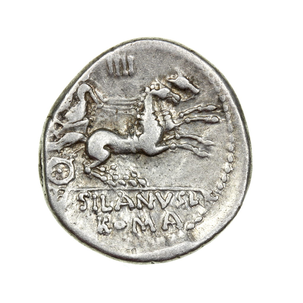 Roman Republic D. Junius L.f.Silanus Silver Denarius 91BC - Silbury ...