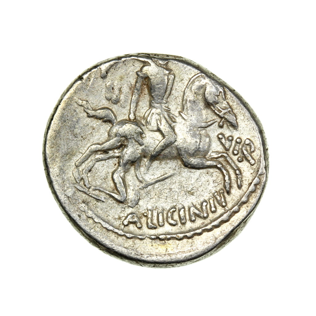 Roman Republic A. Licinius Nerva 47BC Silver Denarius - Silbury Coins ...
