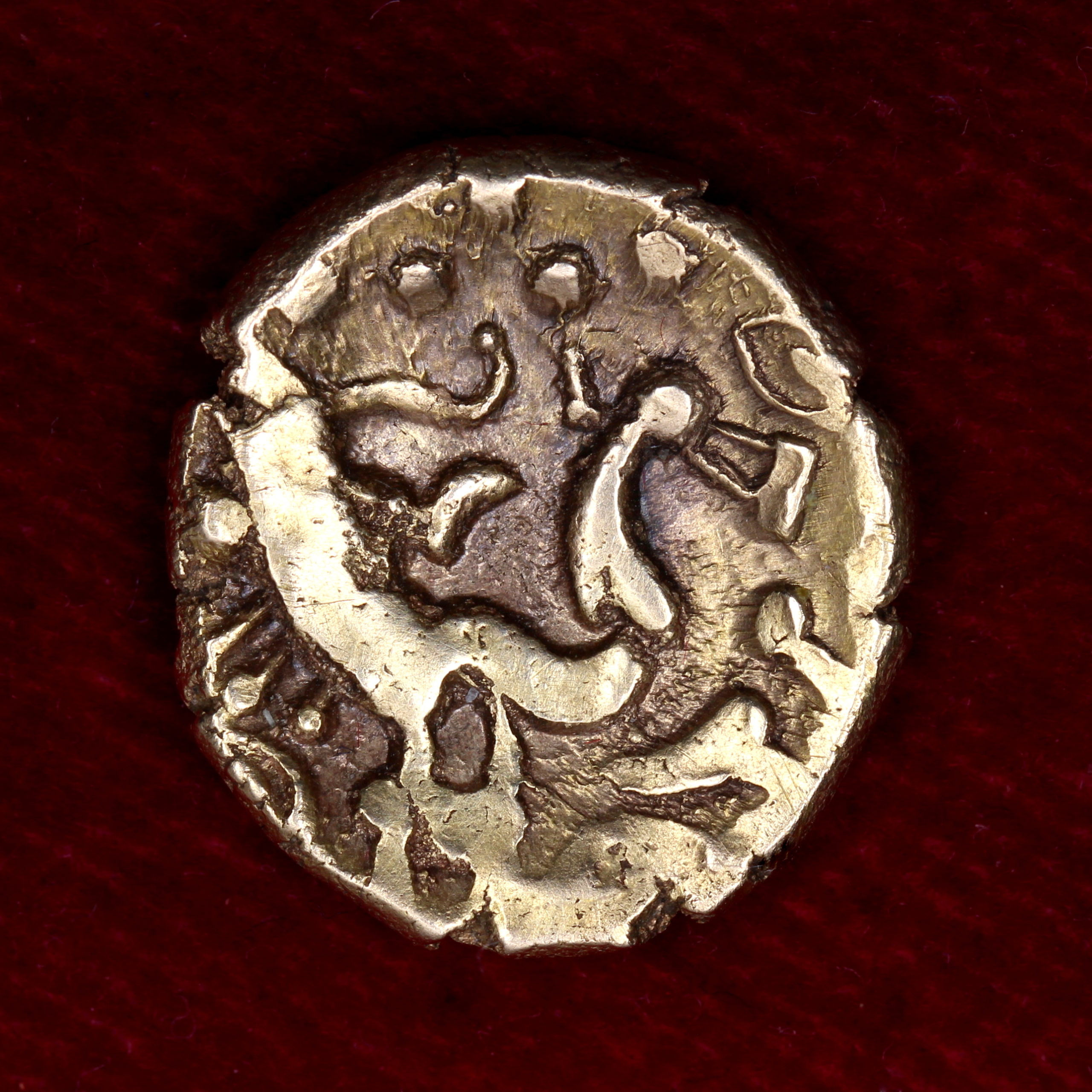 Regini & Atrebates 60-50BC Gold Stater Selsey Cogwheel, Extremely rare ...