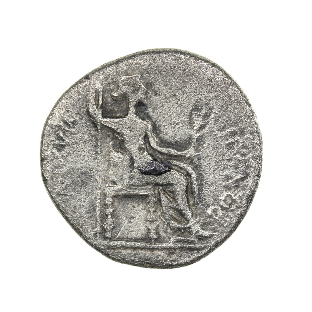 Tiberius 14-37AD The Twelve Caesars Silver Denarius Tribute Penny ...