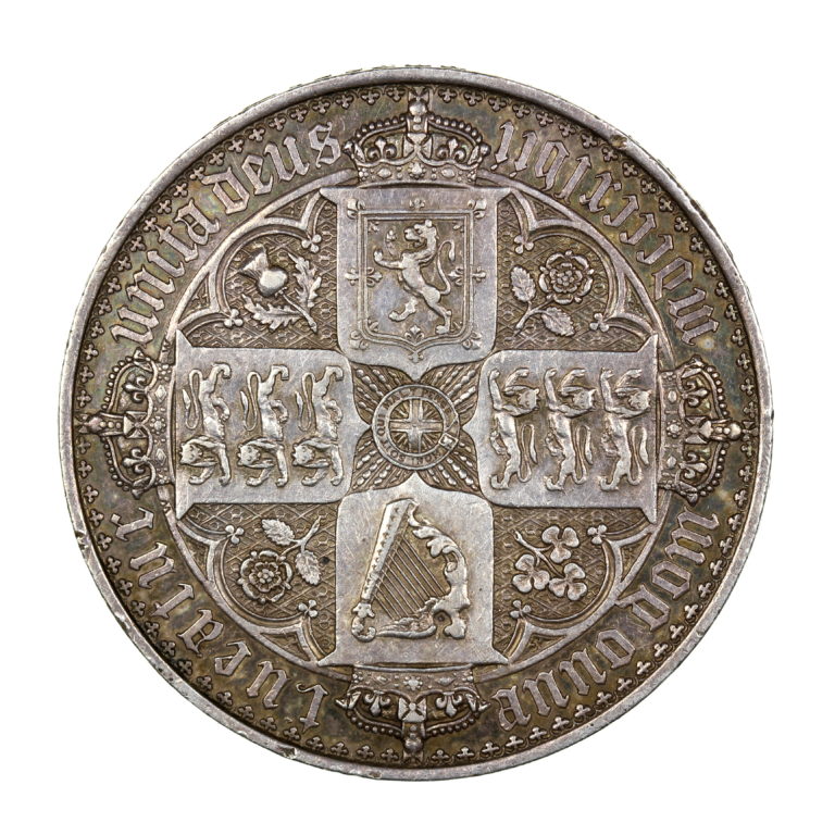 Victoria AD 1837-1901 Silver Gothic Crown AD 1847 - Silbury Coins ...