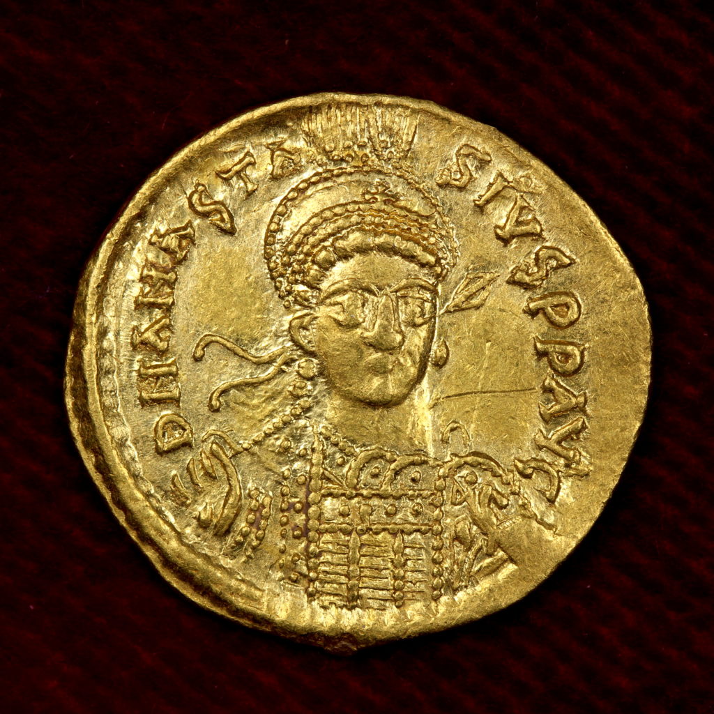 Byzantine Anastasius 491-518AD Gold Solidus - Silbury Coins : Silbury Coins
