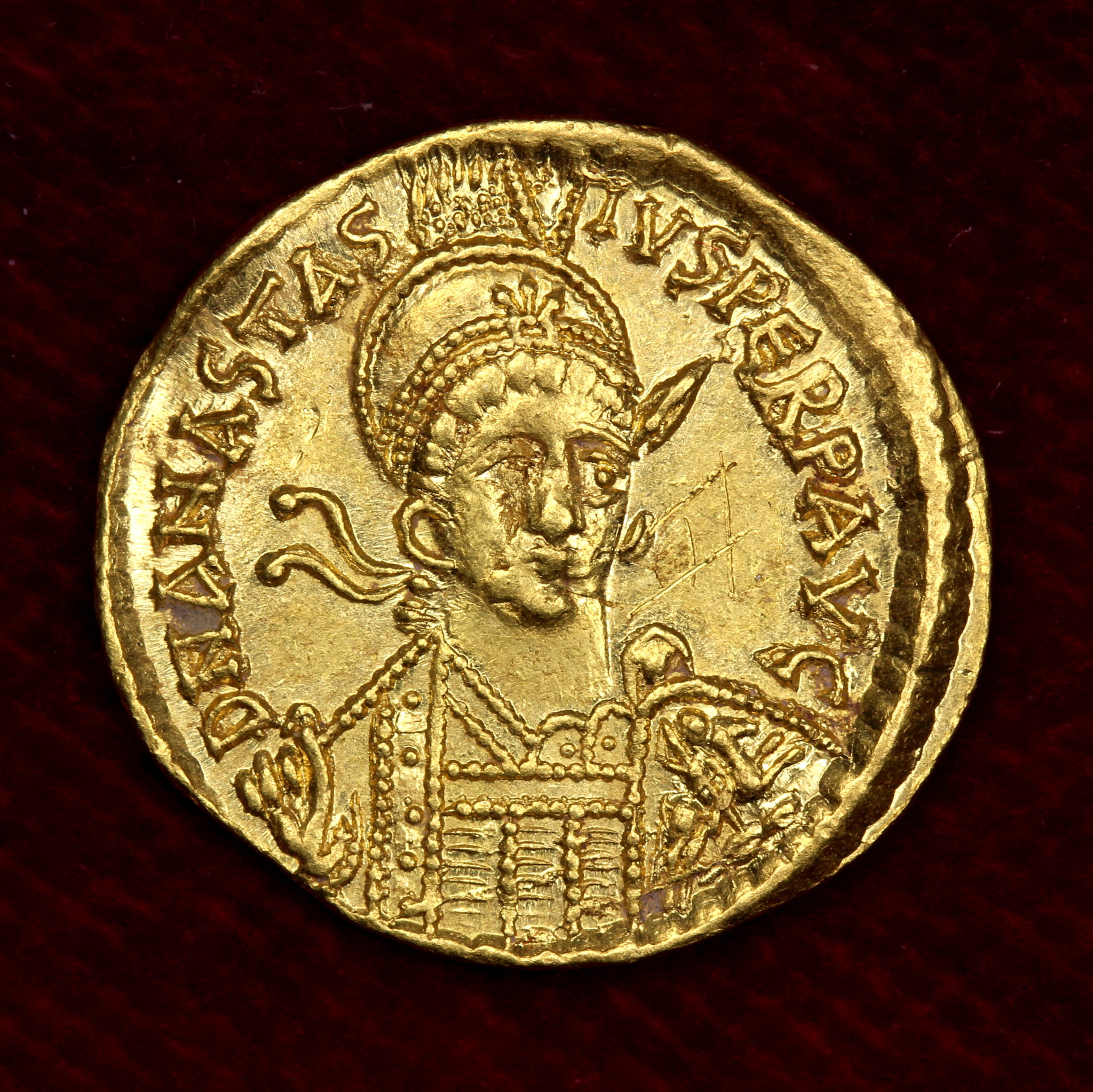 Byzantine Anastasius 491-518AD Gold Solidus - Silbury Coins : Silbury Coins