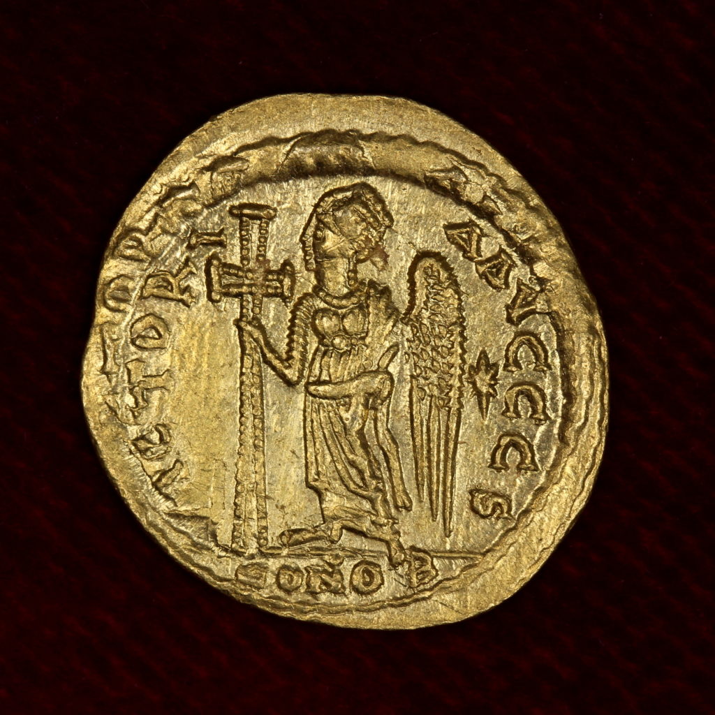 Byzantine Anastasius 491-518AD Gold Solidus, Constantinople - Silbury ...