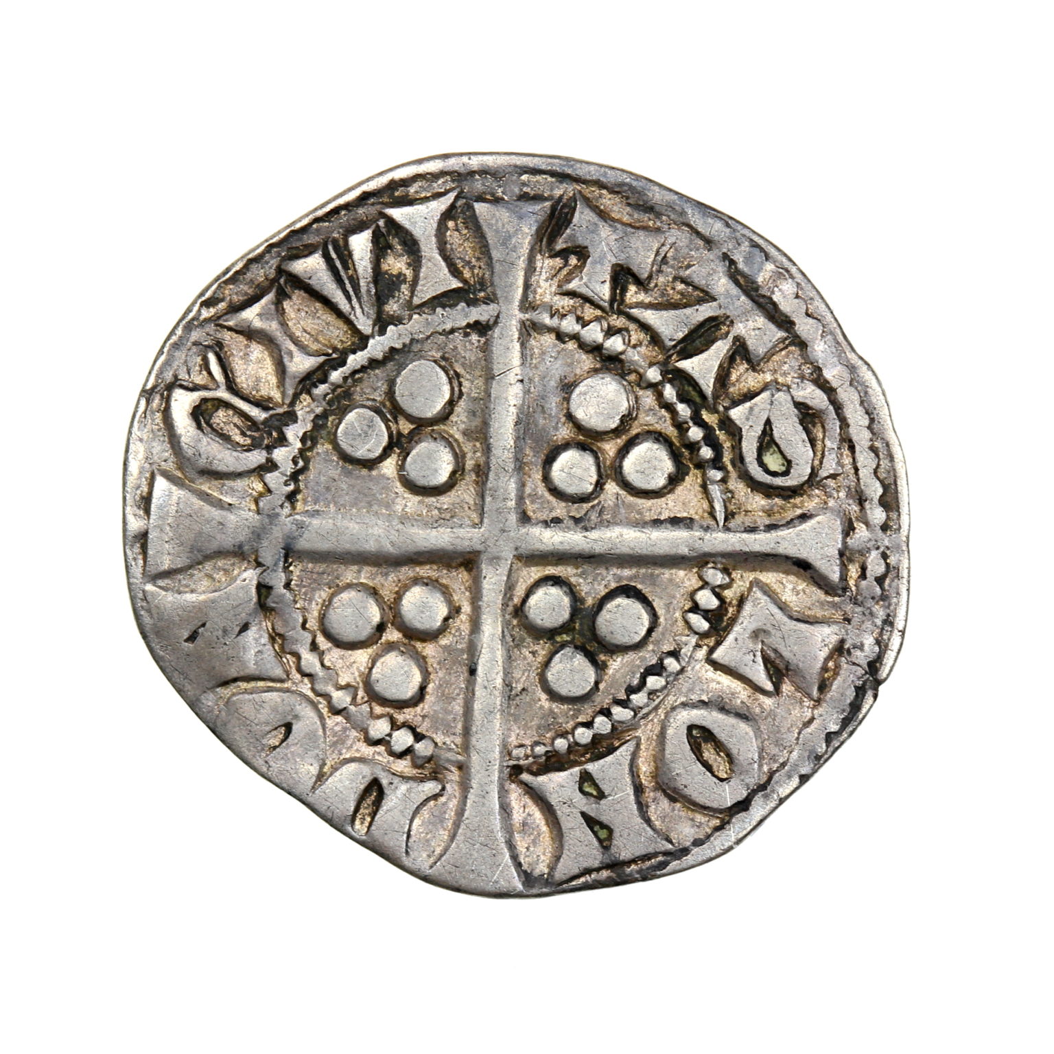 Edward II 1307-1327AD Silver Penny Long Cross type London Class 11a - Silbury Coins : Silbury Coins