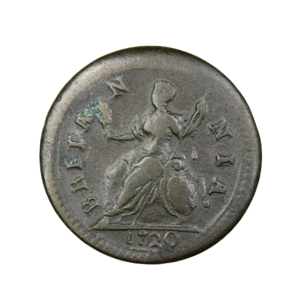 George I AD 1714-1727 Copper Farthing AD 1720 - Silbury Coins : Silbury ...