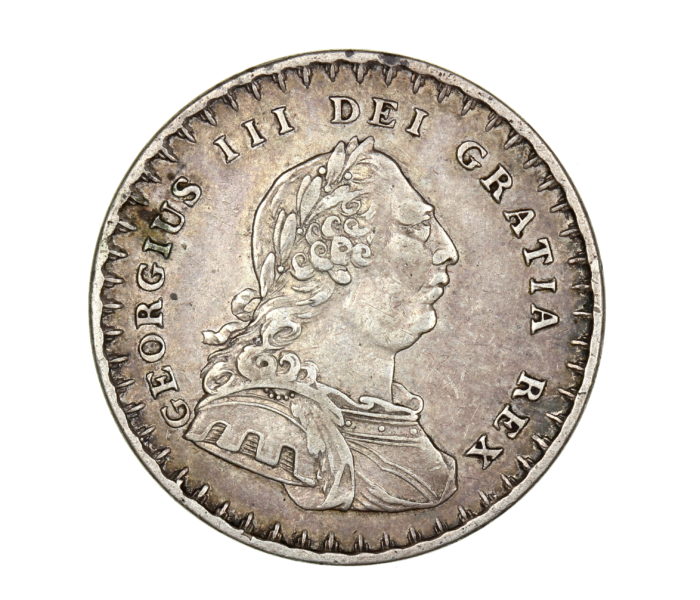 George III AD 1760-1820 Bank of England Issue Silver Eighteen Pence AD ...