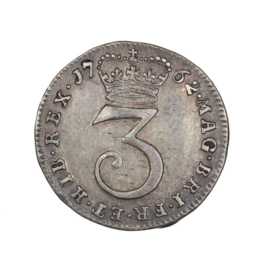 George III AD 1760-1820 Silver Threepence AD 1762 - Silbury Coins ...