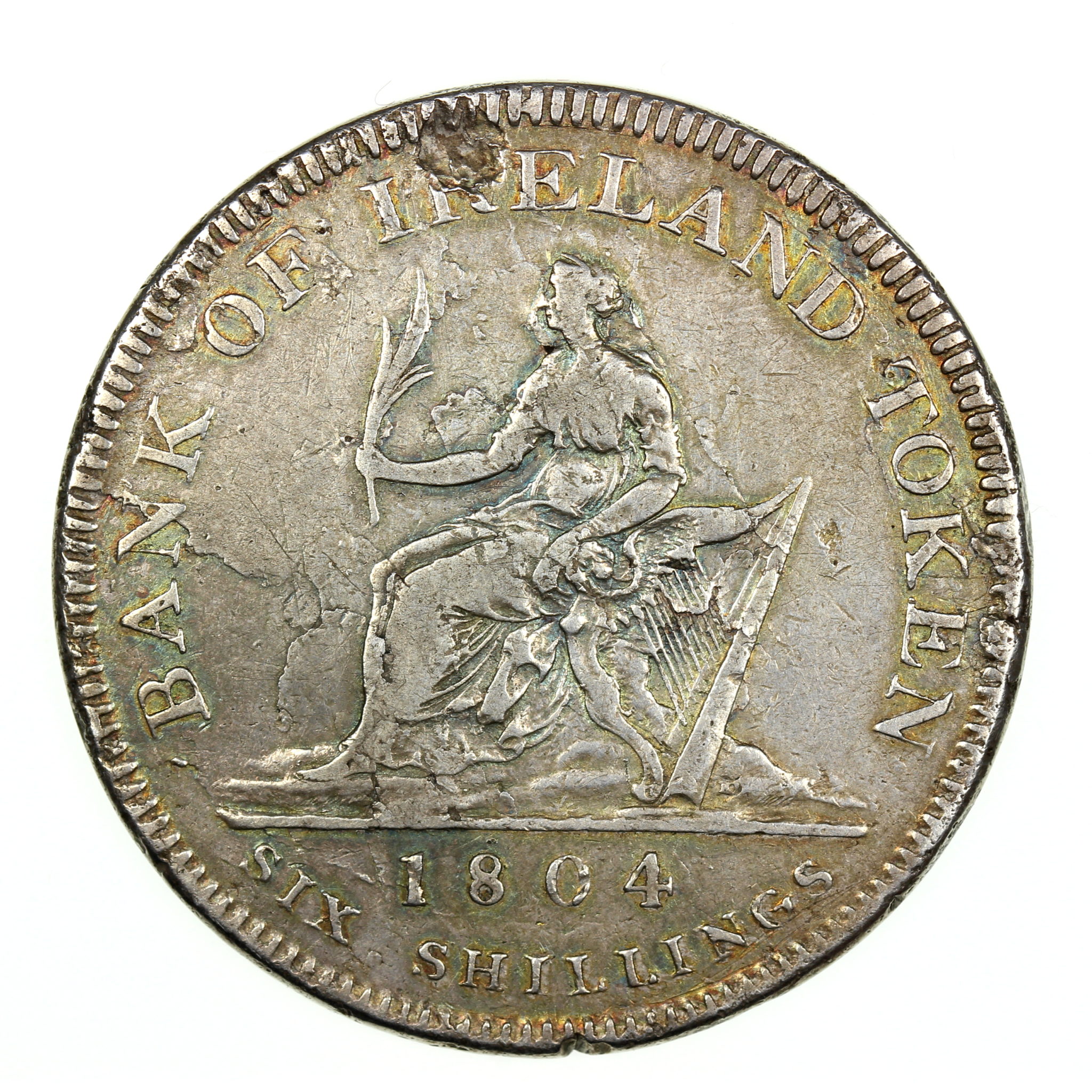 Ireland George III 1804AD 1760-1820AD Silver Six Shillings Bank of ...