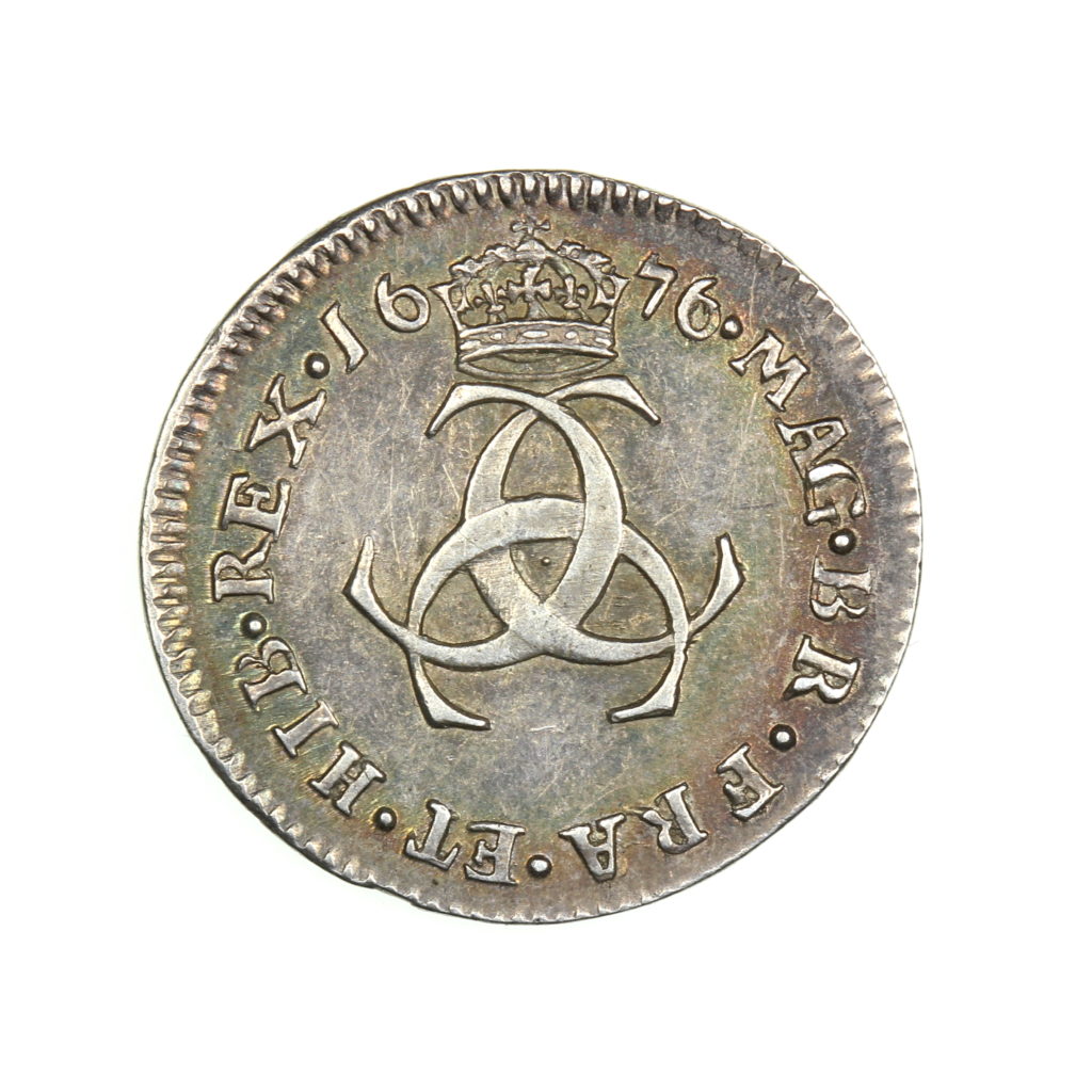 Charles II AD 1660-1685 Silver Threepence AD 1676 Maundy Coinage ...