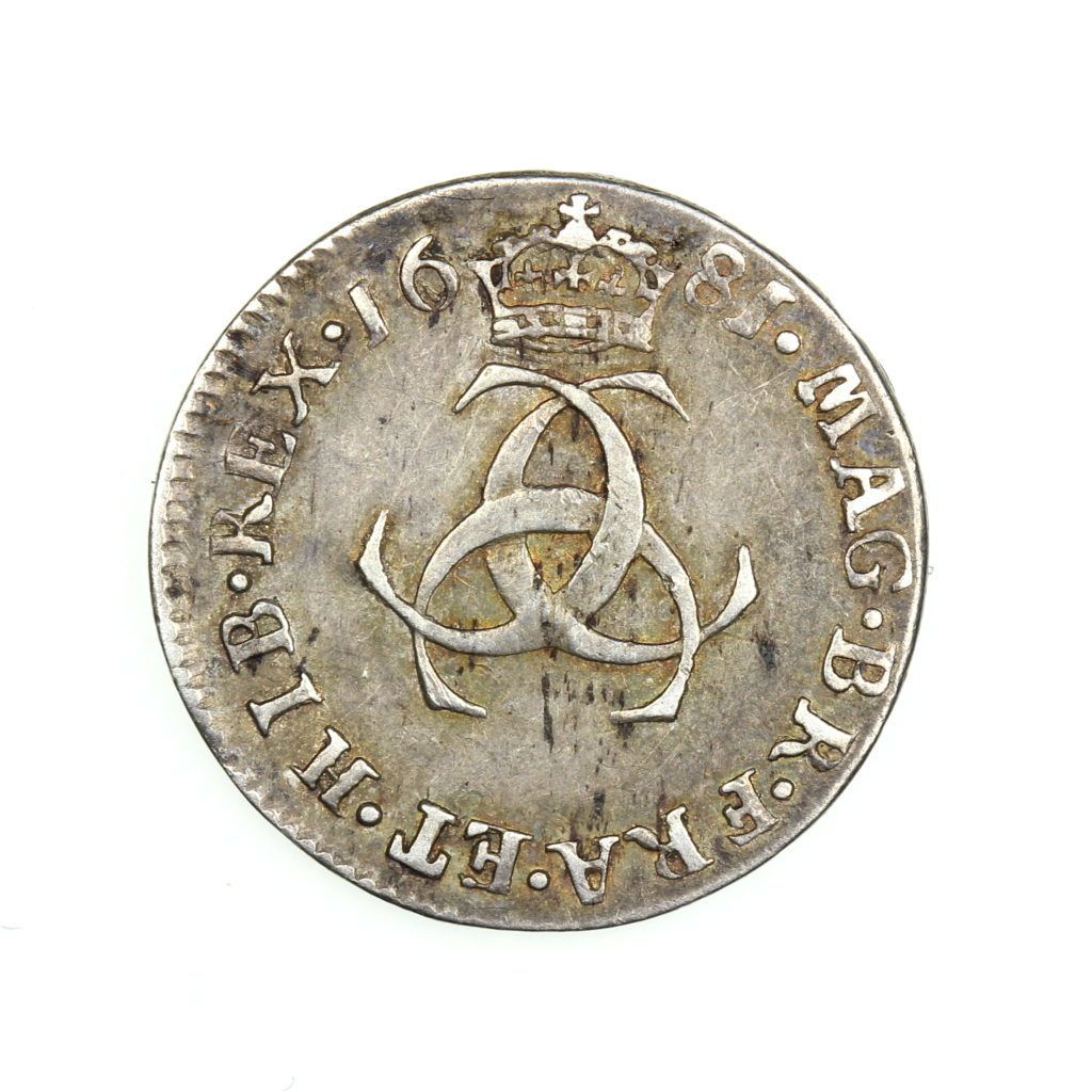 Charles II AD 1660-1685 Silver Threepence AD 1681 Maundy Coinage ...