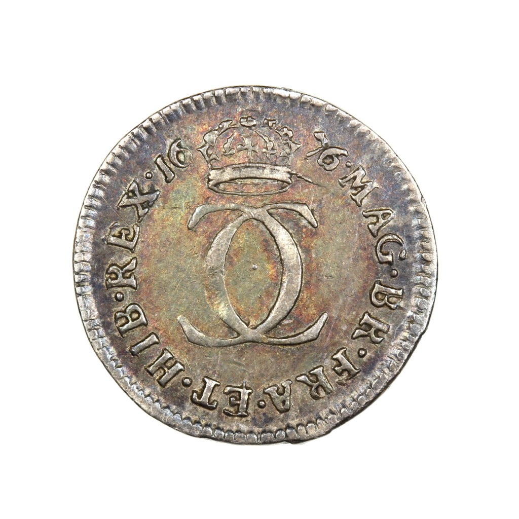 Charles II AD 1660-1685 Silver Twopence AD 1676 Maundy Coinage ...