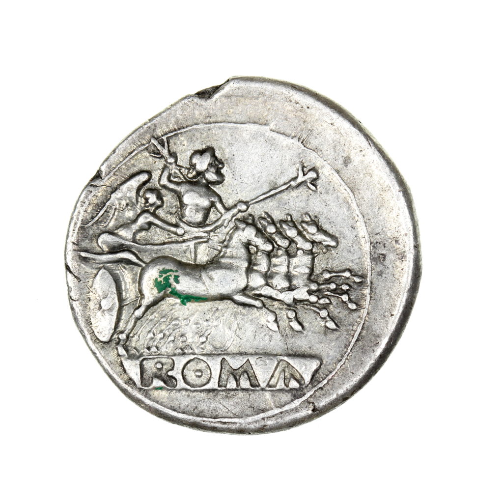 Roman Republic 225-215BC Silver Quadrigatus, Roma - Silbury Coins ...
