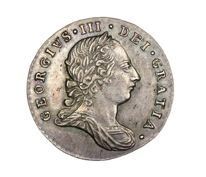 George III AD 1760-1820 Silver Threepence AD 1786 Maundy Coinage ...