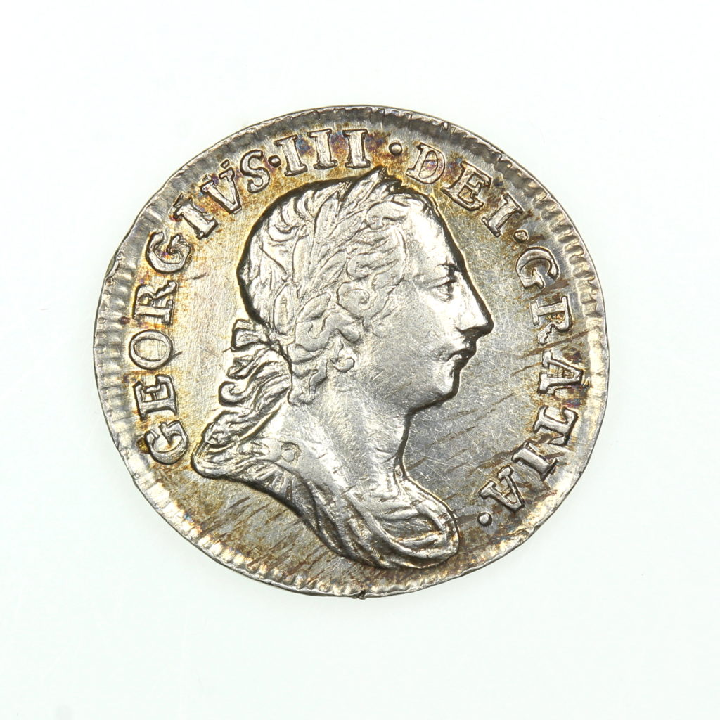 George III AD 1760-1820 Silver Twopence AD 1772 Maundy Coinage ...