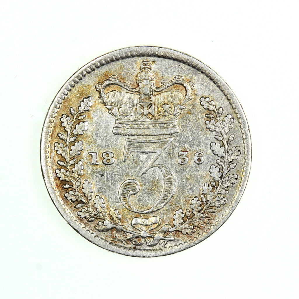William IV AD 1830-1837 Silver Threepence AD 1836 Maundy Coinage - Silbury Coins : Silbury Coins