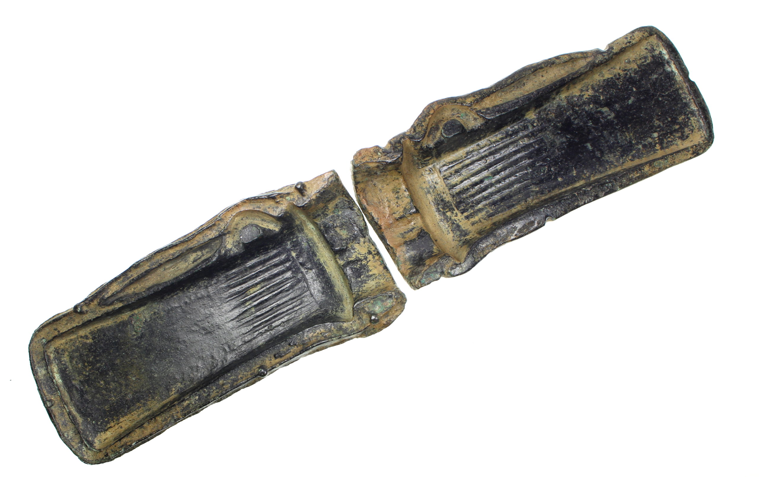 Bronze Age 900-700BC Socketed Axe Head Mould (2 Parts) - The Simon Camm ...
