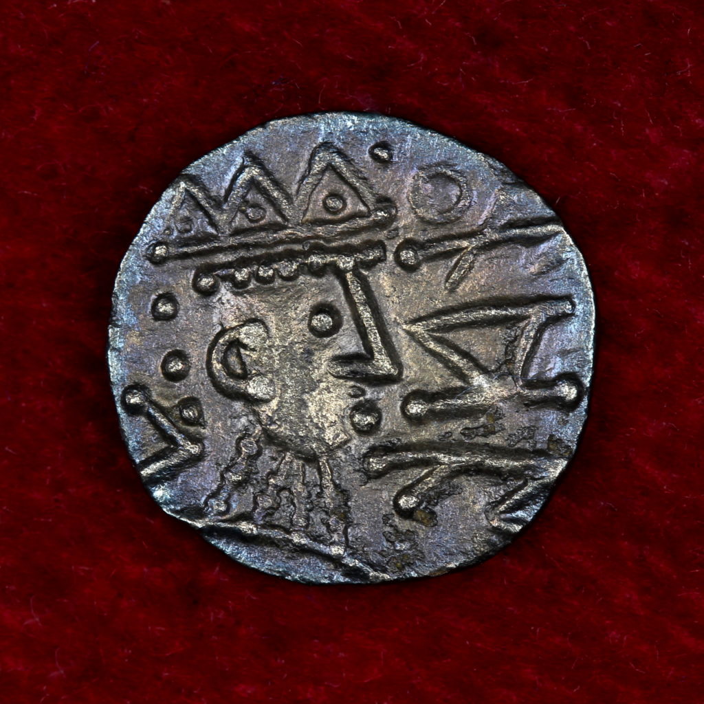 Anglo Saxon Secondary Phase 710-760AD Silver Sceatta Annulet Cross type ...