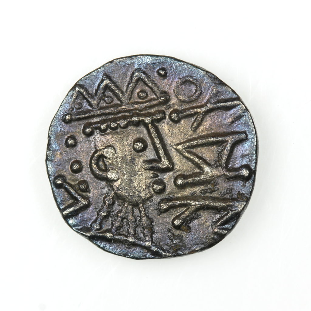 Anglo Saxon Secondary Phase 710-760AD Silver Sceatta Annulet Cross type ...