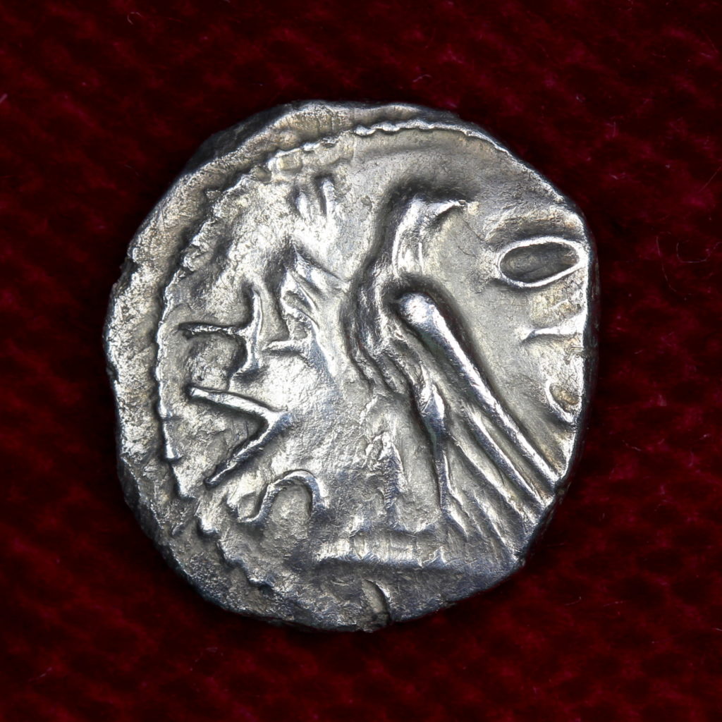 Catuvellauni Tasciovanus 25BC-10AD Eagle Griffin Silver Unit, very rare ...