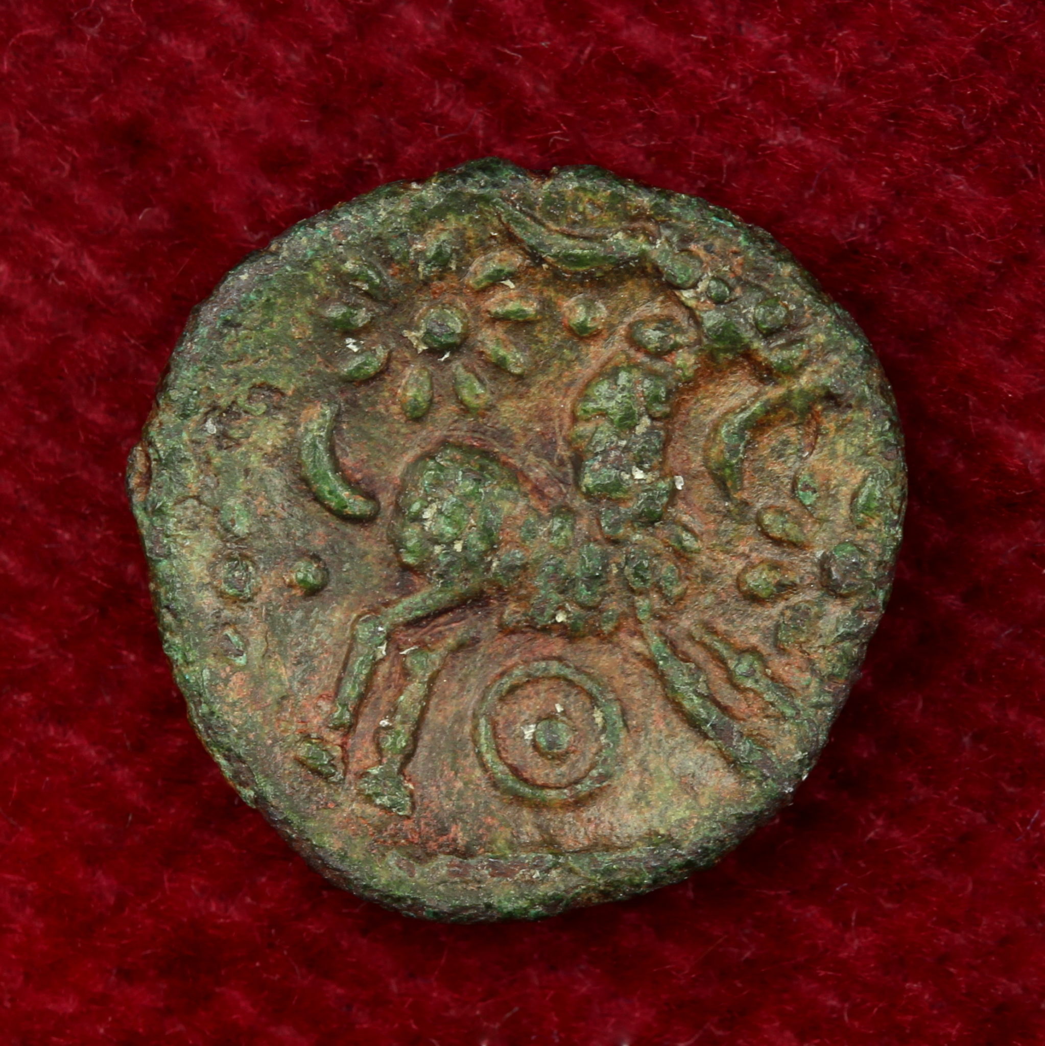 Catuvellauni Tasciovanus 25BC-10AD Goat Bronze Half Unit, Rare ...