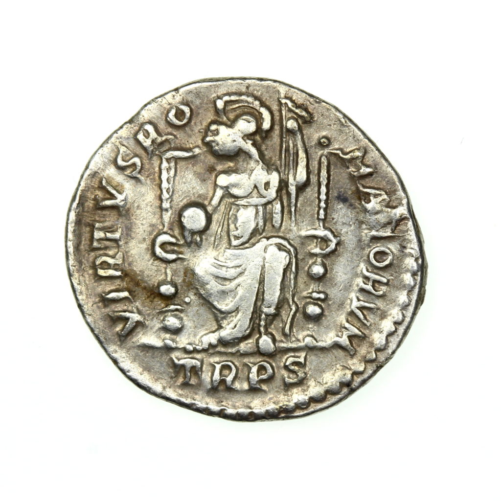 Magnus Maximus AD 383-388 Silver Siliqua, Trier - Silbury Coins ...