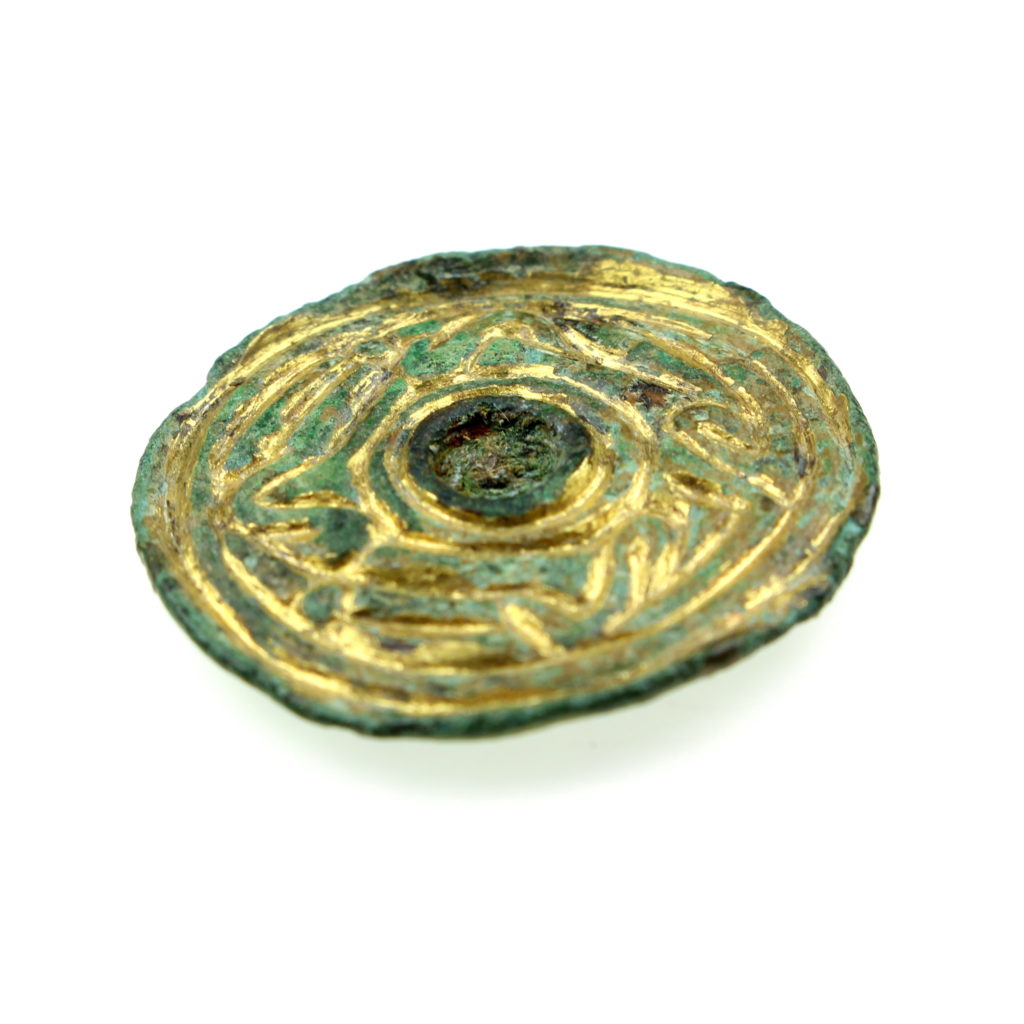 Anglo Saxon Bronze Gilded Chip-carved Mount 7th/8th Century AD ...
