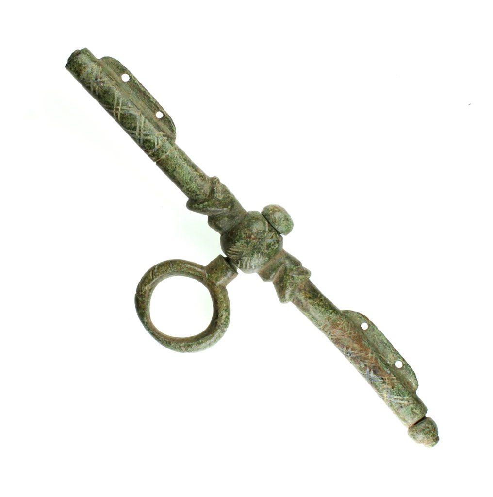 Medieval Bronze Purse Bar complete with swivel 13th/14th Century AD ...