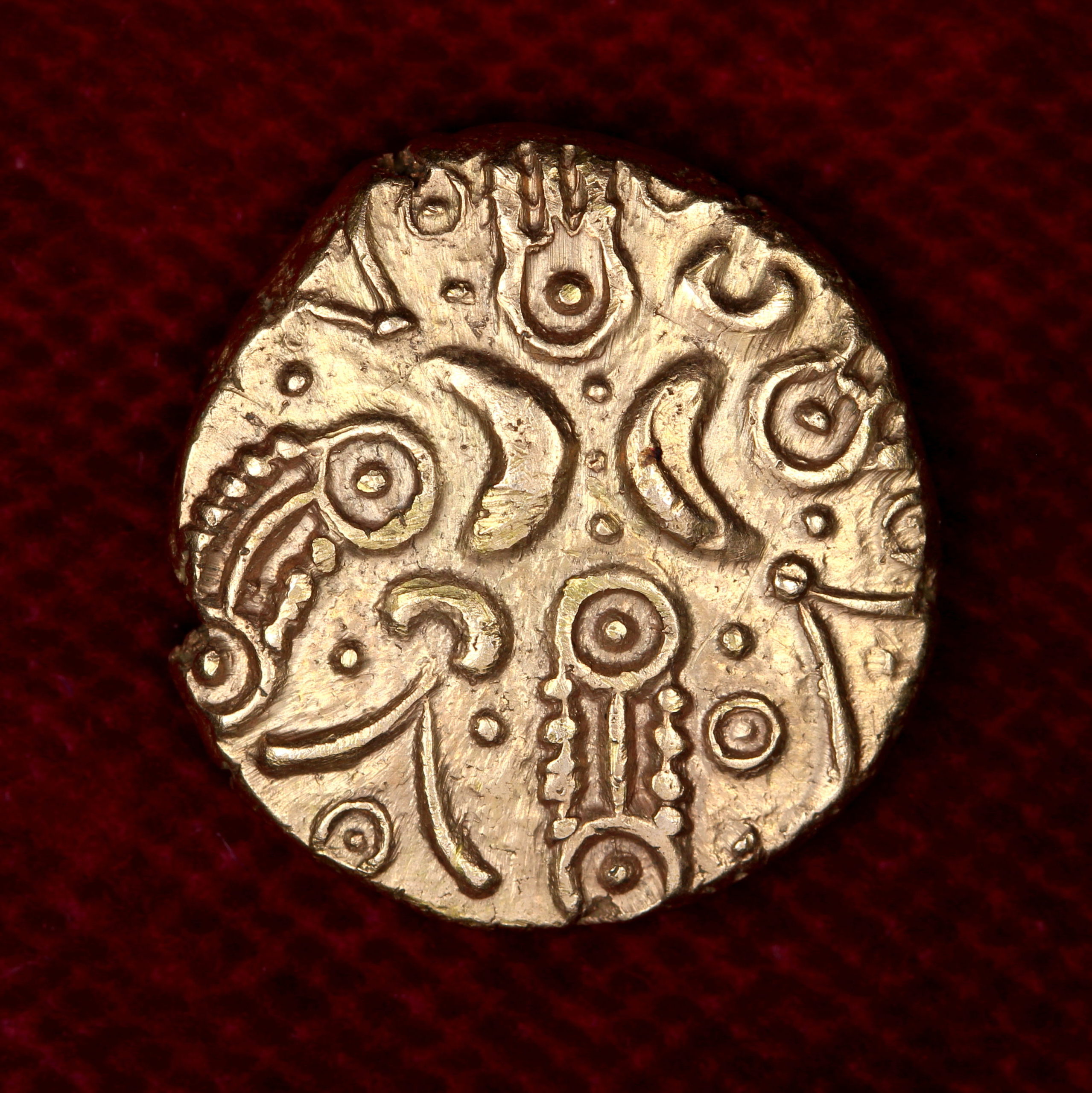 Catuvellauni Tasciovanos 25BC - AD10 Gold Stater Tasciovanos Warrior ...