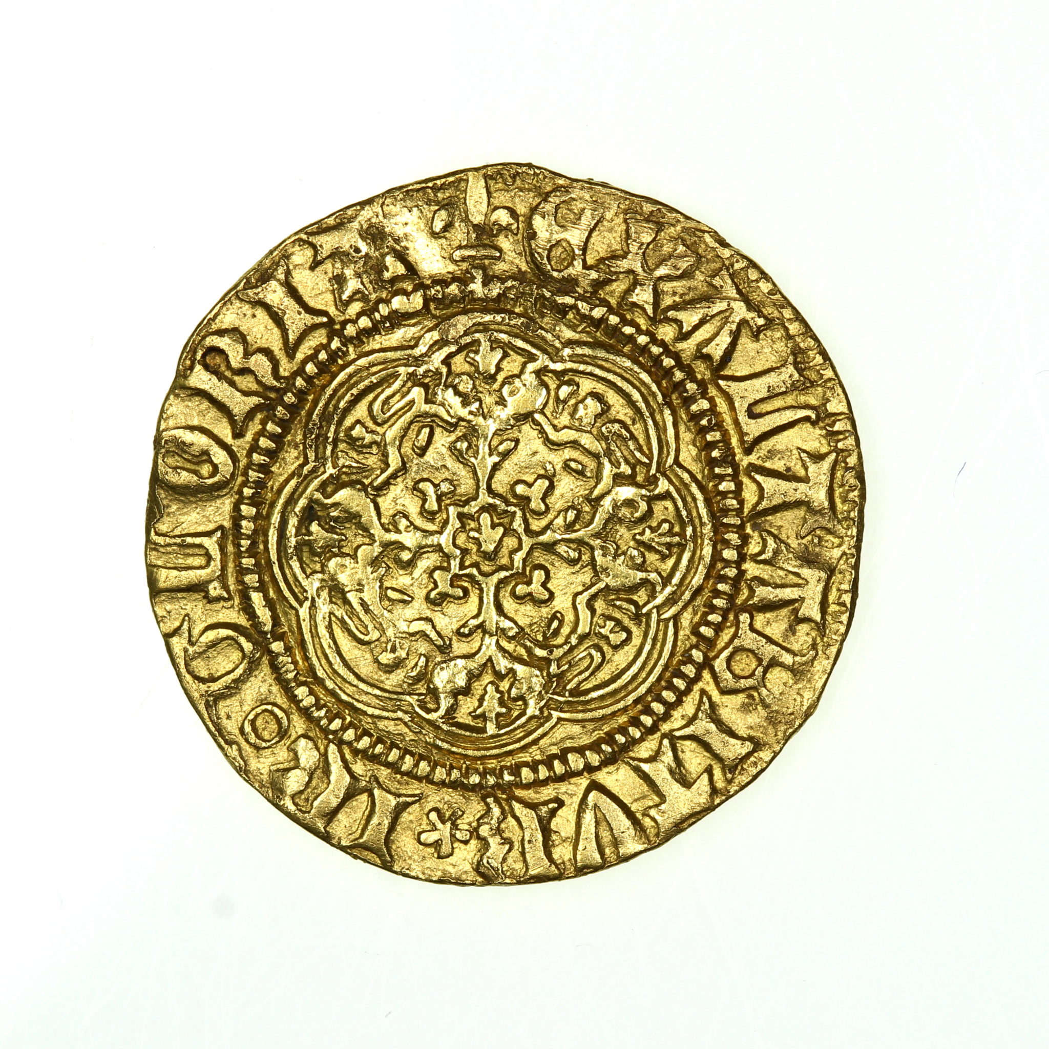 Henry VI AD 1422-1461 Gold Quarter Noble Annulet issue, London ...