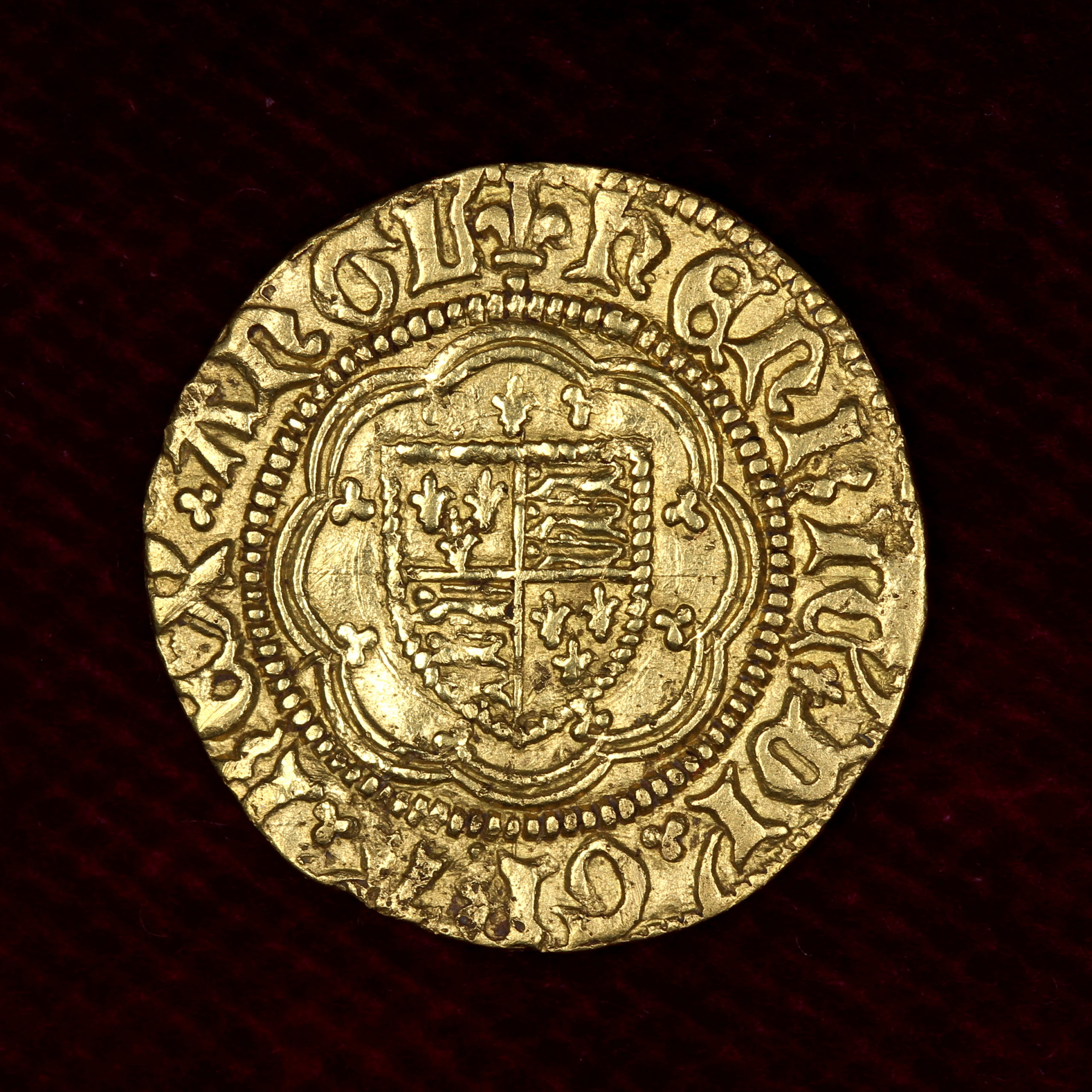 Henry VI AD 1422-1461 Gold Quarter Noble Annulet issue, London ...