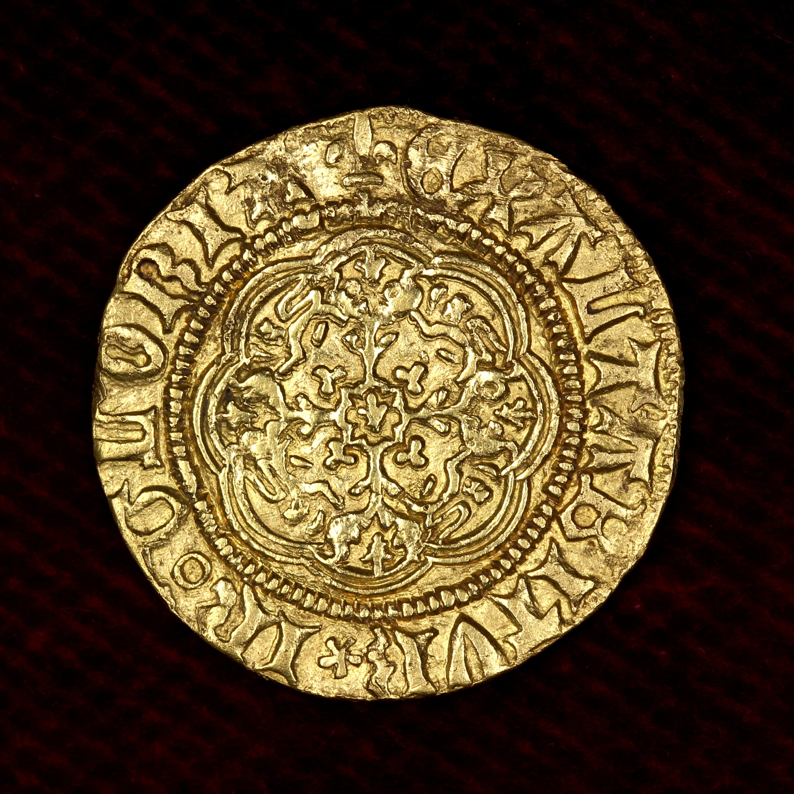 Henry VI AD 1422-1461 Gold Quarter Noble Annulet issue, London ...