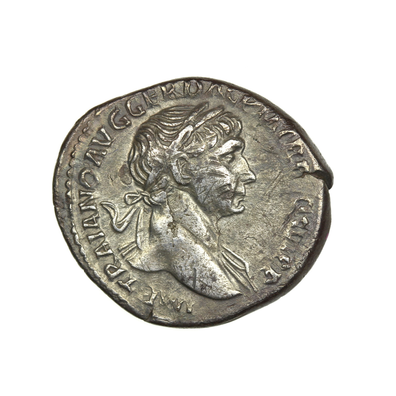 Trajan AD 98-117 Silver Denarius Trajan's column Scarce - Silbury Coins ...