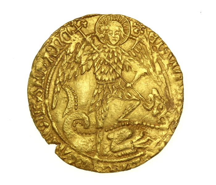 Edward IV 2nd reign AD 1471-1483 Gold Angel - Silbury Coins : Silbury Coins