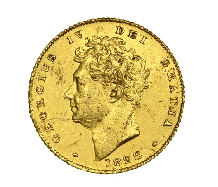 George IV AD 1820-1830 Gold Half Sovereign AD 1828 - Silbury Coins ...