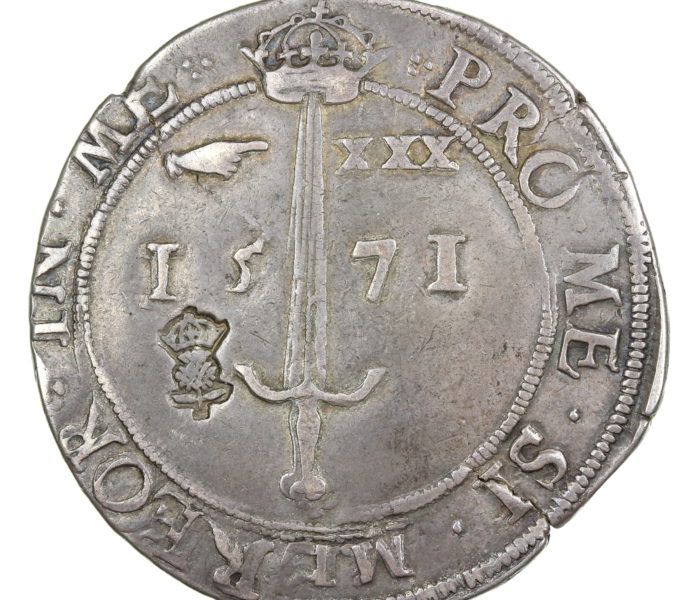 Scotland James VI AD 1567-1625 Silver Ryal AD 1571 (Revalued in 1578 ...