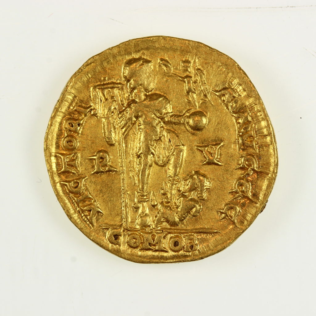 Honorius AD 393-423 Gold Solidus Ravenna - Silbury Coins : Silbury Coins