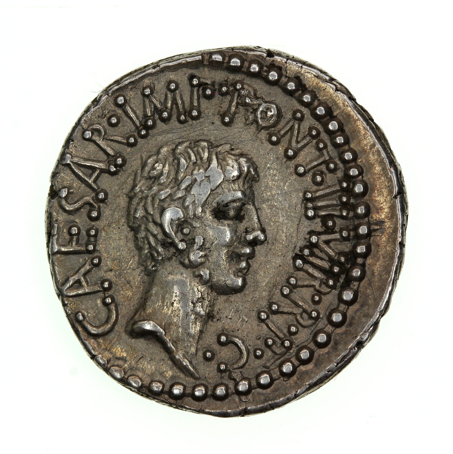 Roman Imperatorial Mark Antony & Octavian 43 BC Silver Denarius ...