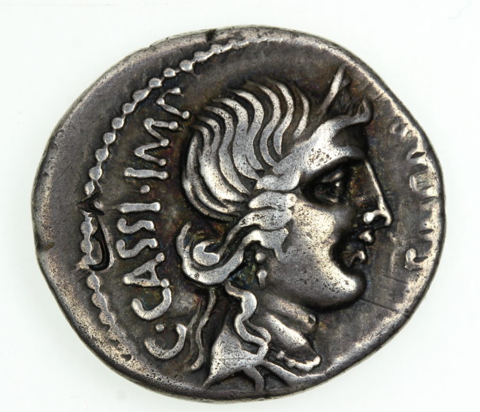 Roman Imperatorial C.Cassius Longinus Silver Denarius 43-42 BC ...