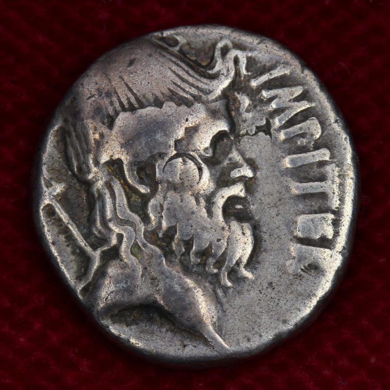 Roman Imperatorial Sextus Pompey Silver Denarius 35 BC - Silbury Coins ...