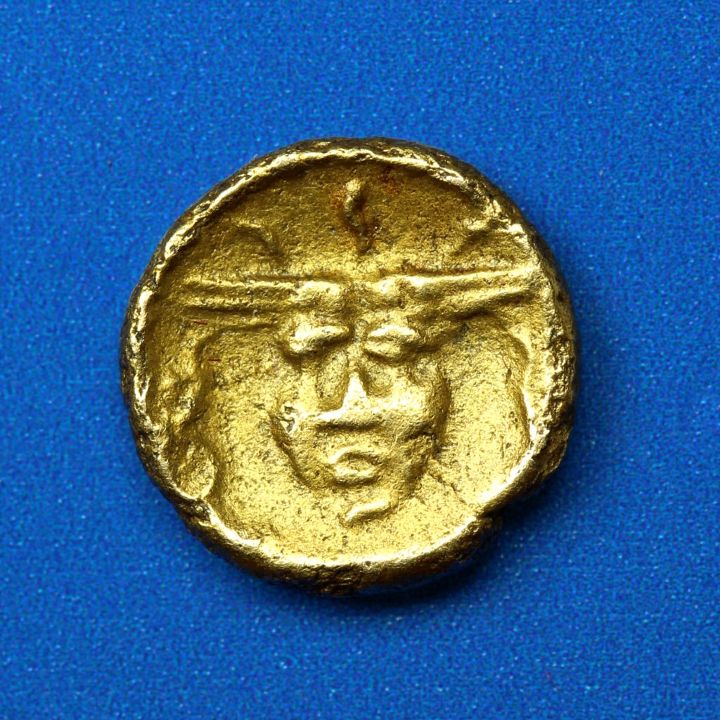 Atrebates Tincomarus 25 BC-AD 10 Gold Quarter Stater Medusa - Silbury ...