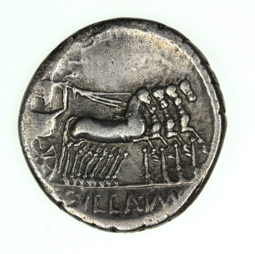 ROMAN REPUBLIC L. Cornelius Sulla and L. Manlius Torquatus 82 BC Silver ...