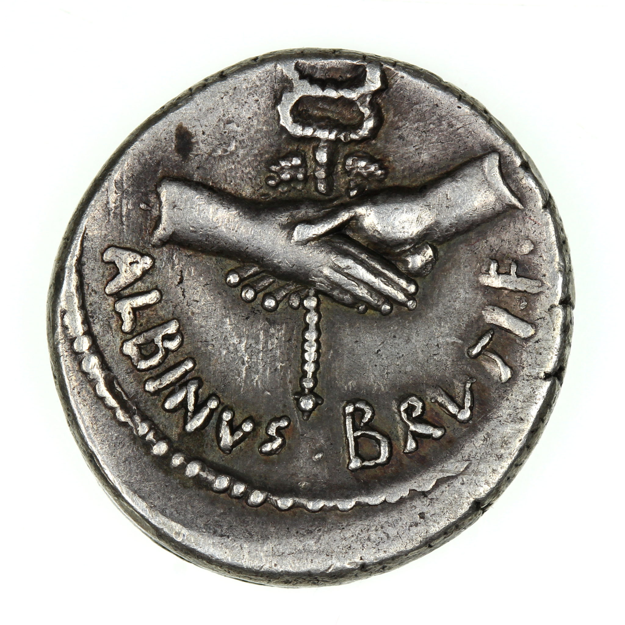 ROMAN REPUBLIC Junius Brutus Albinus 48 BC Silver Denarius - Silbury ...