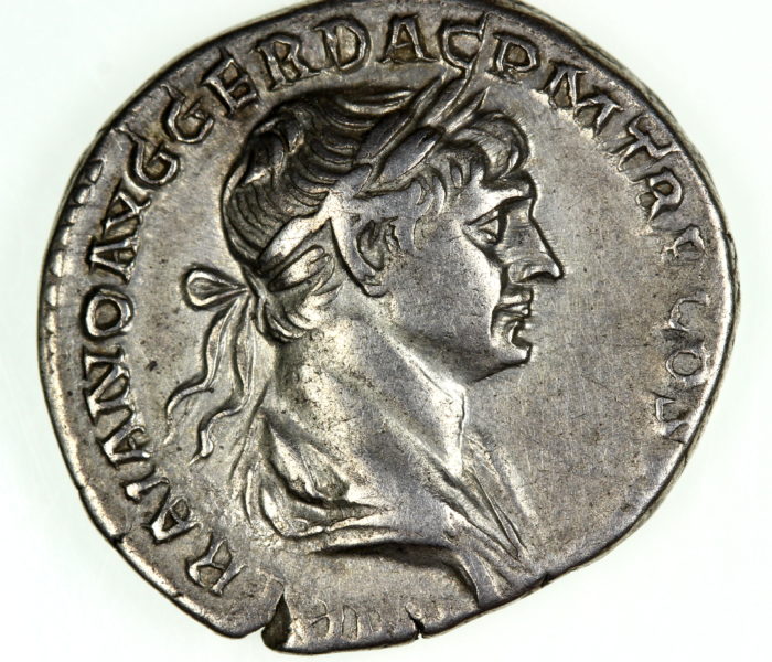 Trajan AD 98-117 Silver Denarius Rome mint Trajan's column - Silbury ...