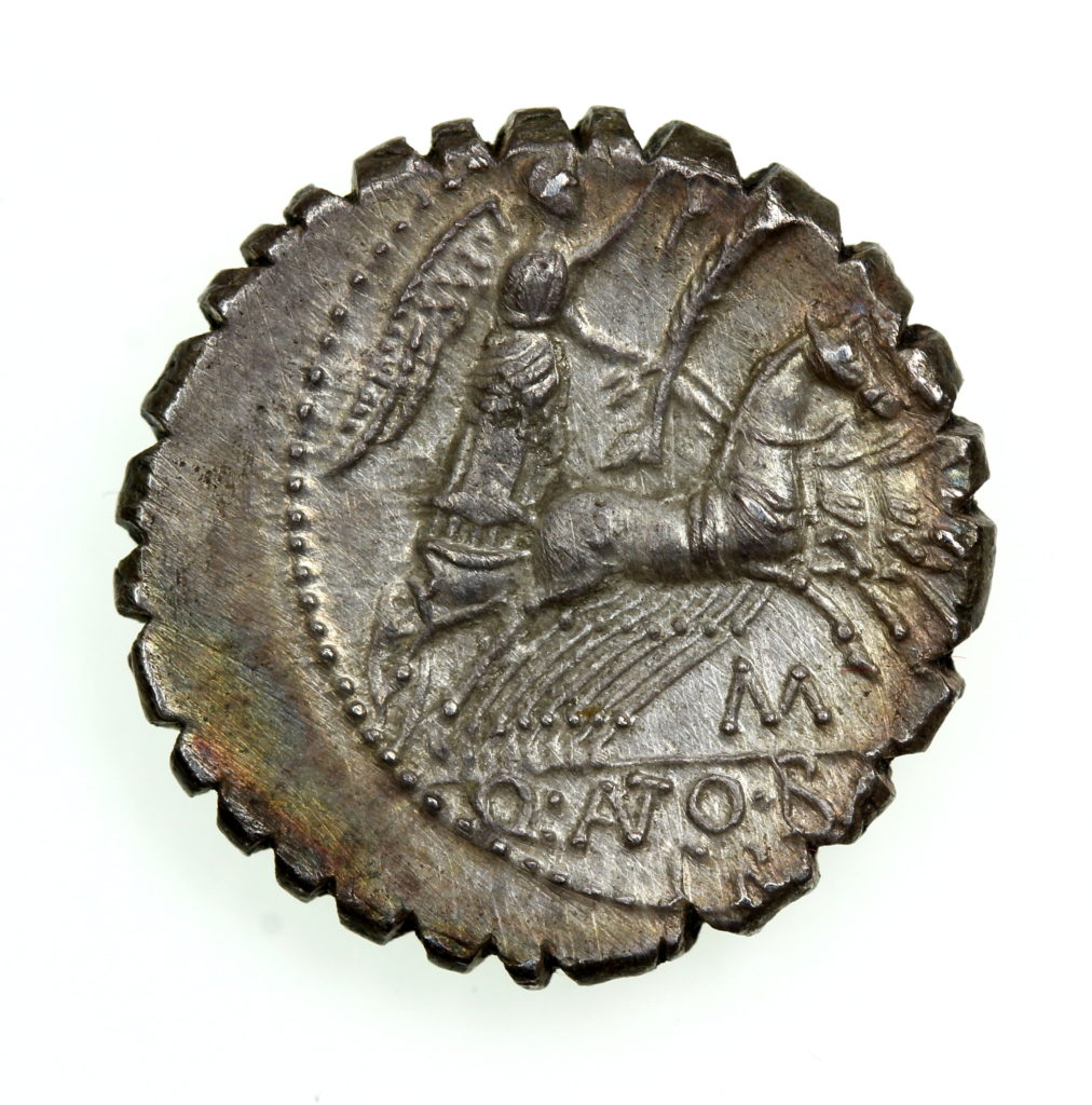 Roman Republic Quintus Antonius Balbus Praetor 82 BC Silver Denarius ...