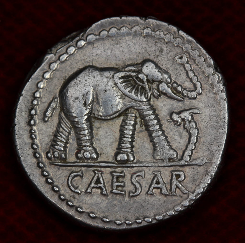 Julius Caesar 49BC Silver Denarius - Silbury Coins : Silbury Coins