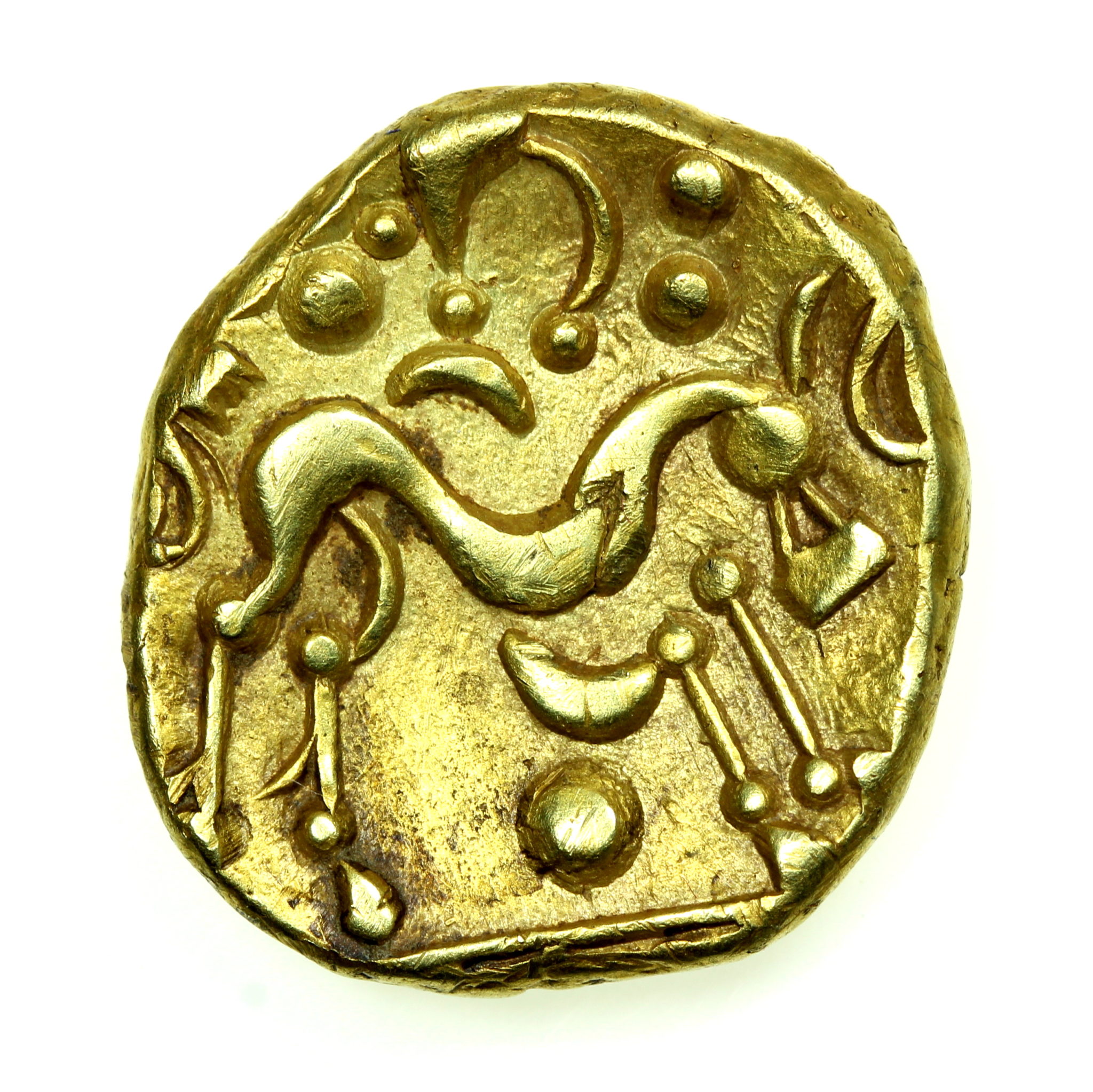Gallo Belgic 2nd Century BC Gold Stater Ambiani Uniface C Very Rare ...