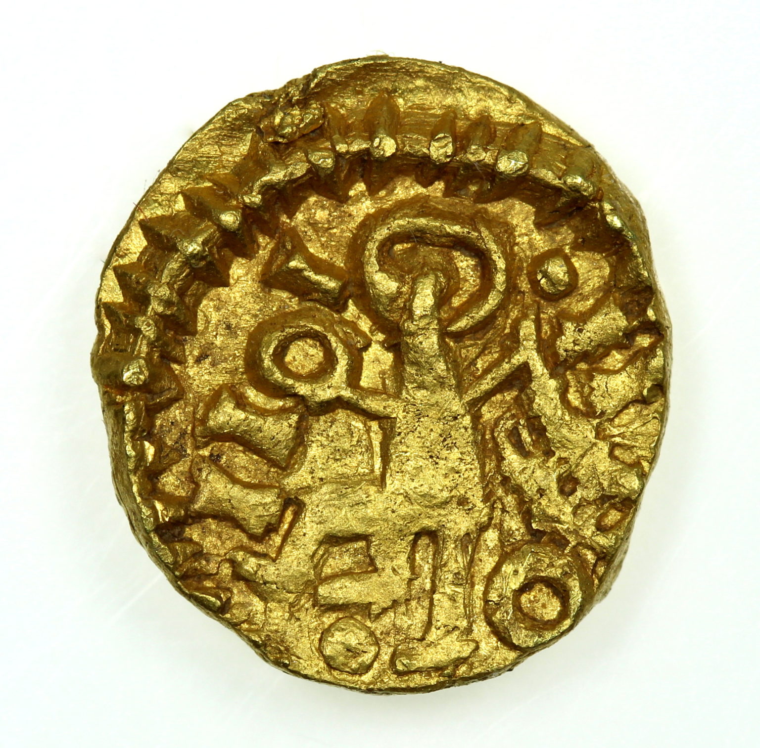 Merovingian AD 560-585 Gold Tremissis Nantes mint - Silbury Coins ...